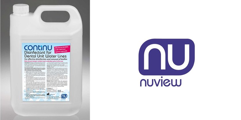 Content with Continu - water based disinfectant for dental units